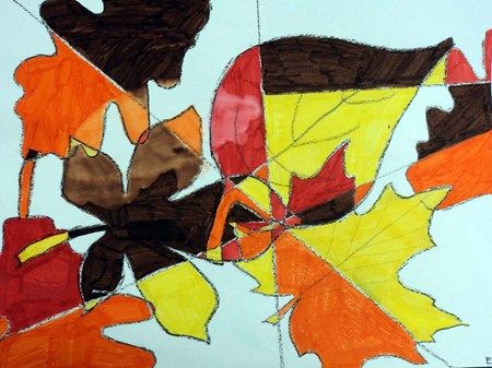 Leaf Art Cubism
