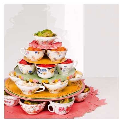The Fine Living Muse : Tea Cup Dessert Display