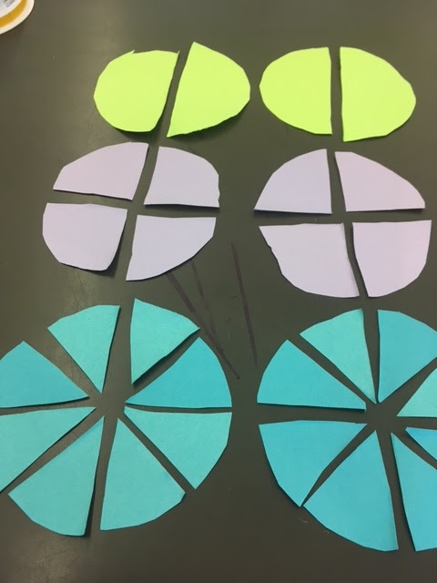 Center School Art: Fraction Art by Grades 4 and 5!