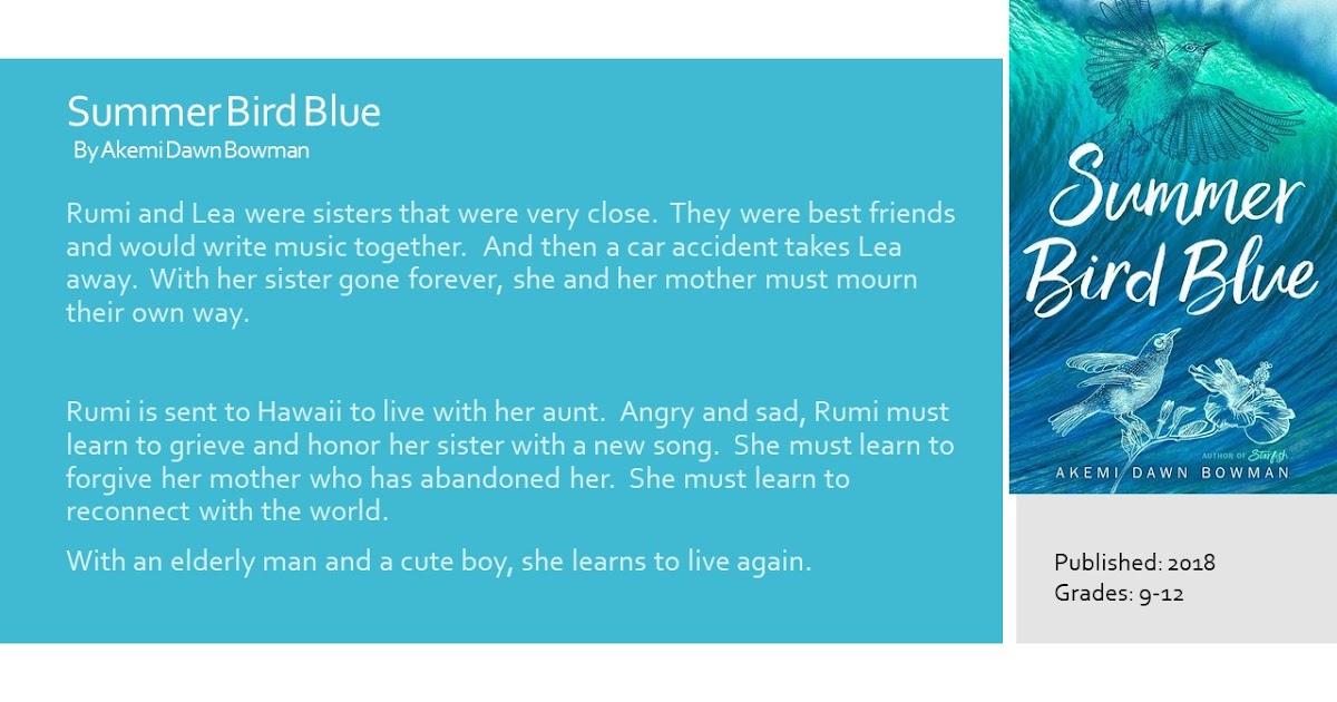 Young Adult Reading Machine: Summer Bird Blue By Akemi Dawn Bowman