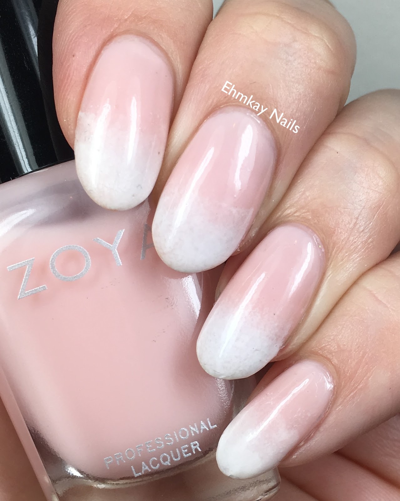 ehmkay nails: Zoya Bridal Bliss French Gradient