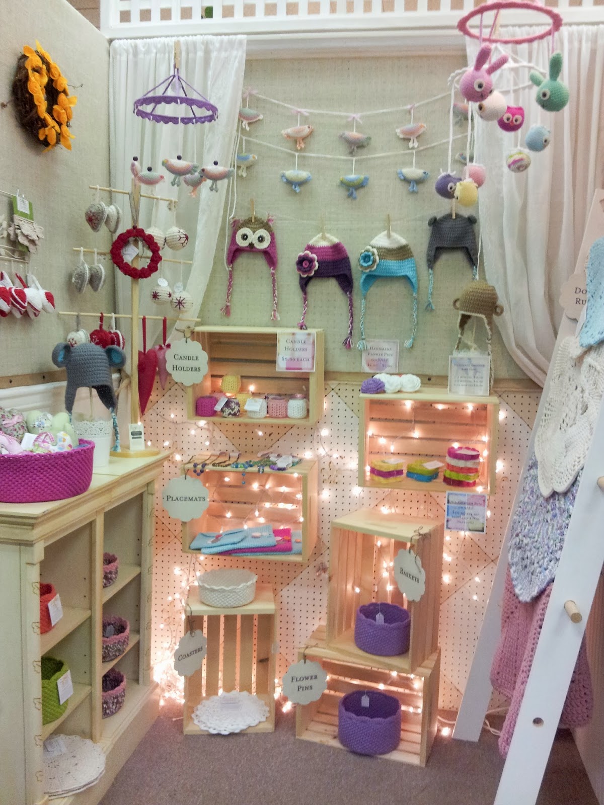 ...Handy Crafter...: Pink Square Doily Rug