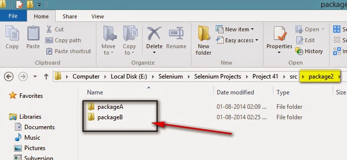 Selenium-By-Arun: 213. Creating Hierarchy of Packages