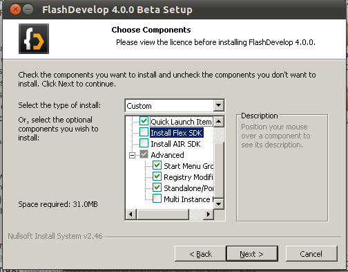 Camboris: Instalando Flashdevelop en Ubuntu 11.04 - 2do Intento