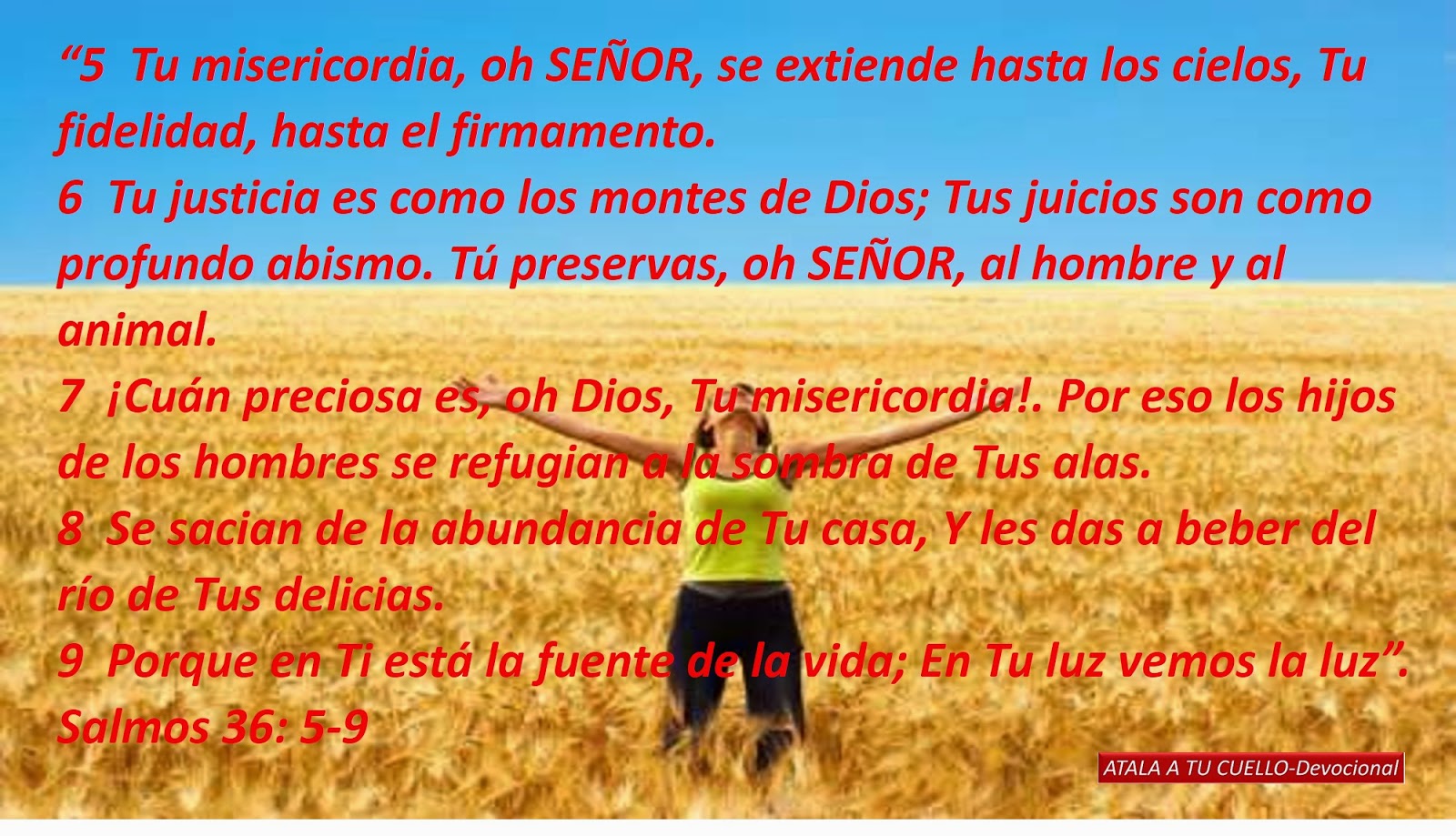 ATALA A TU CUELLO Devocional: Salmos 36