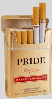 Tobacco Packets: PRIDE GOLD Cigarette