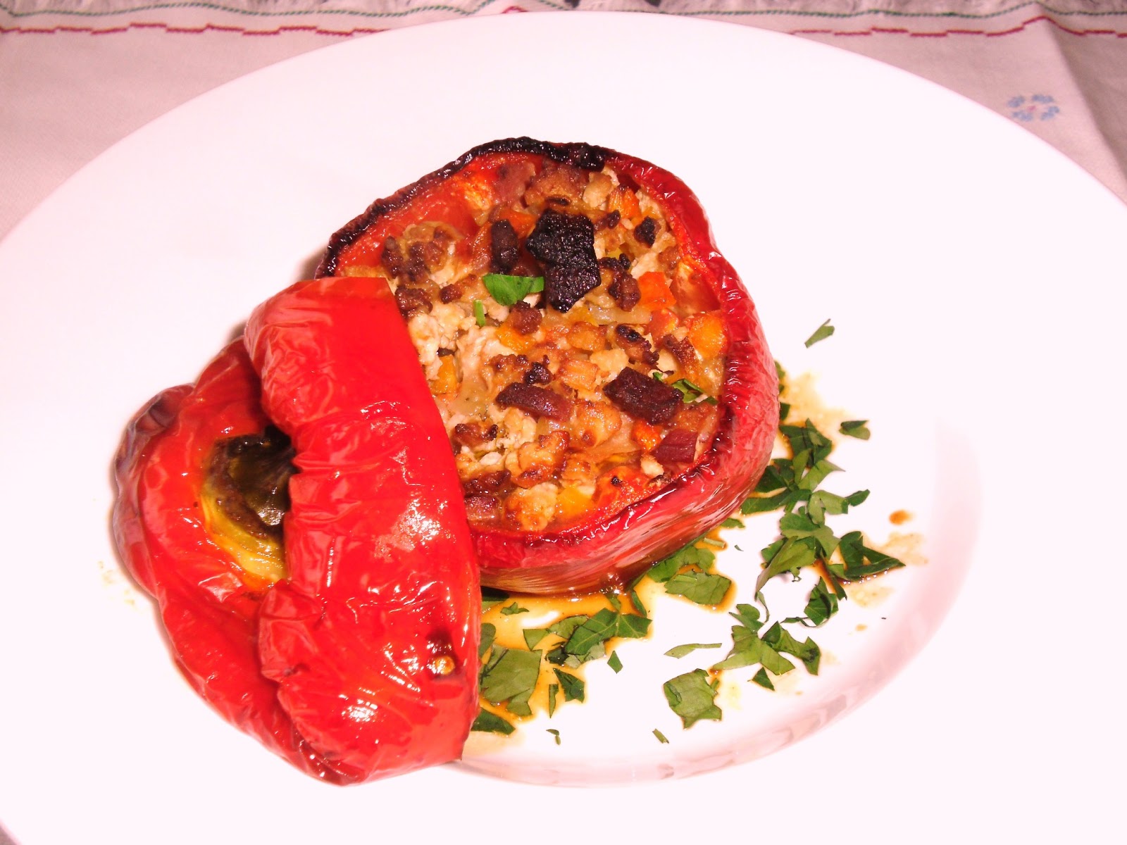 La cocina de temporada: Pimiento morrongo relleno de pavo