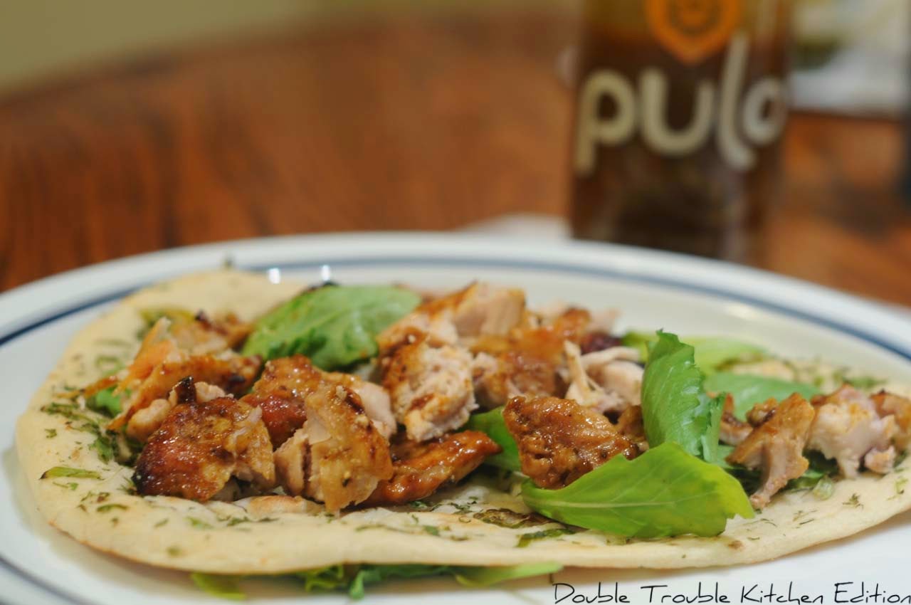 Double Trouble Kitchen Edition: Pulo Chicken Naan Wrap