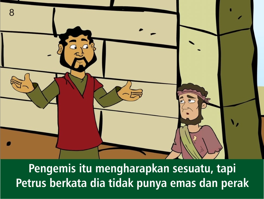 Komik Alkitab Anak: Petrus Menyembuhkan Orang Lumpuh