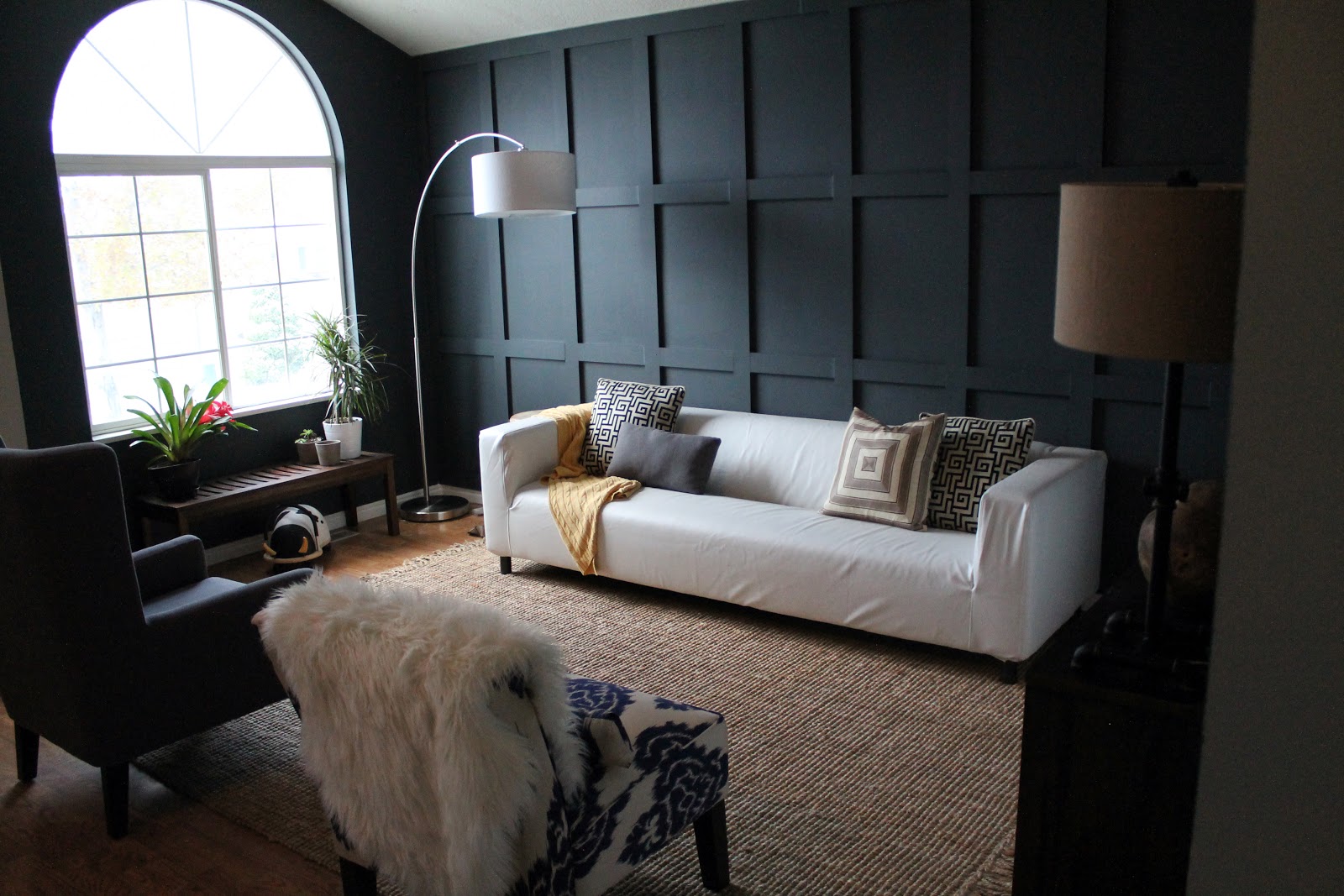 Our Dark DIYed Wainscoting Reveal - Chris Loves Julia