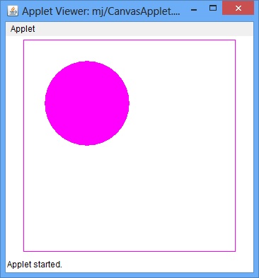 Core Java - [Applet: AWT Canvas Class] | Vakratund Cloud Education