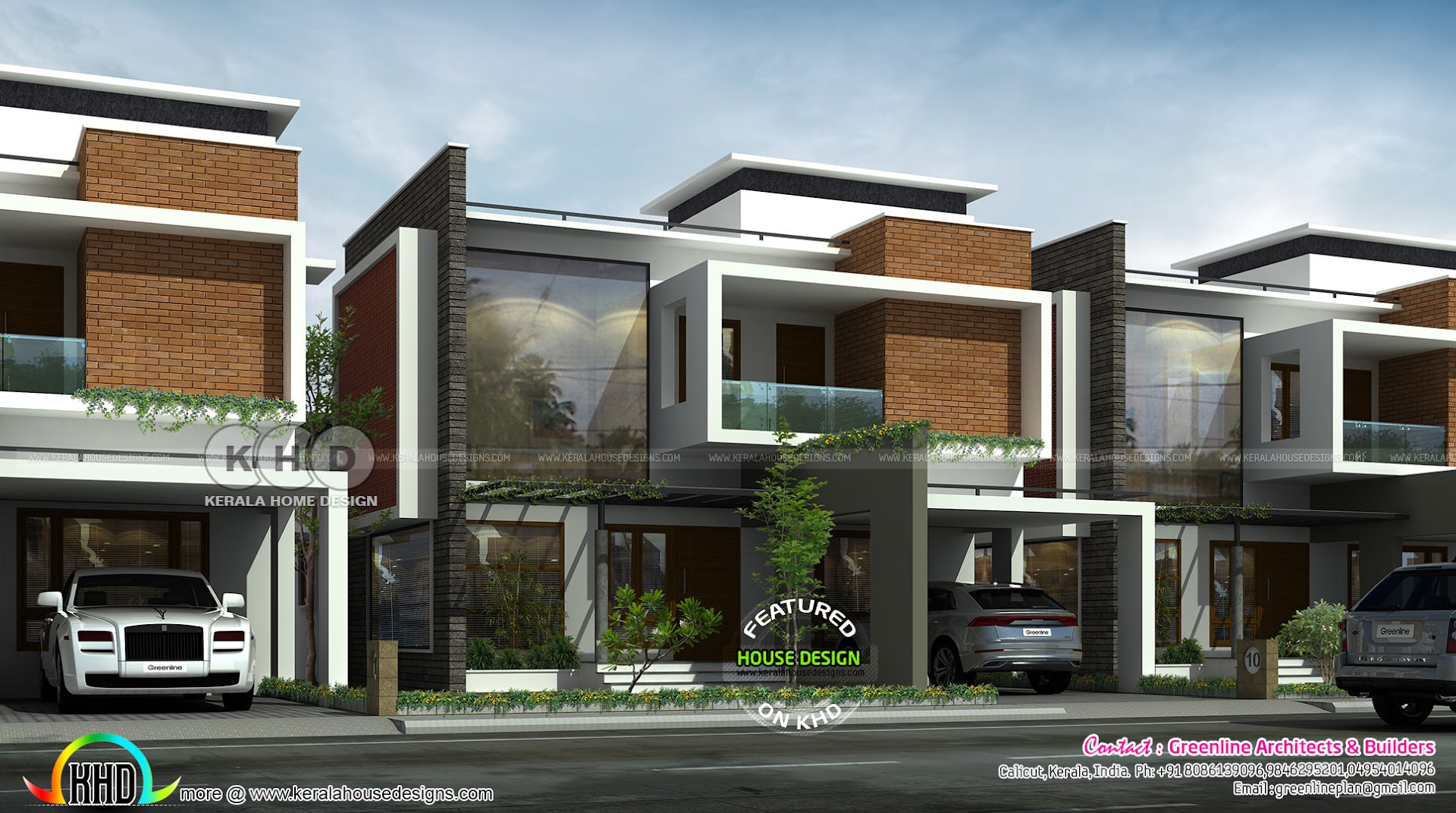 Box type contemporary villa rendering - Kerala Home Design and Floor ...