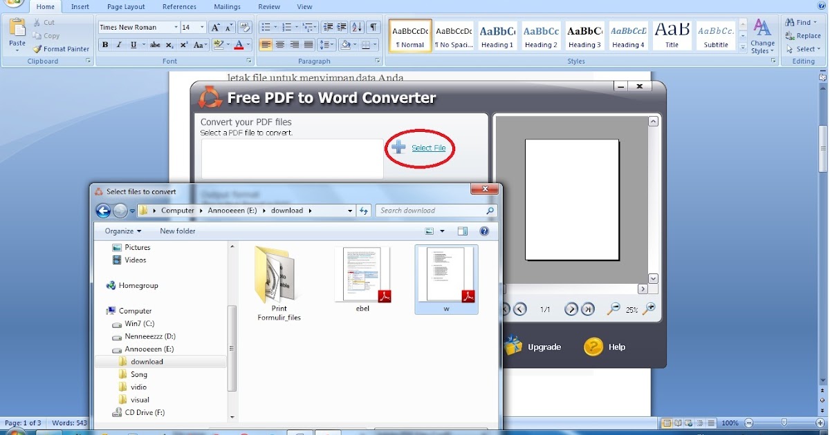 Cara Merubah Pdf Ke Ms Word Dengan Gampang Dan Cepat - Belajar ...