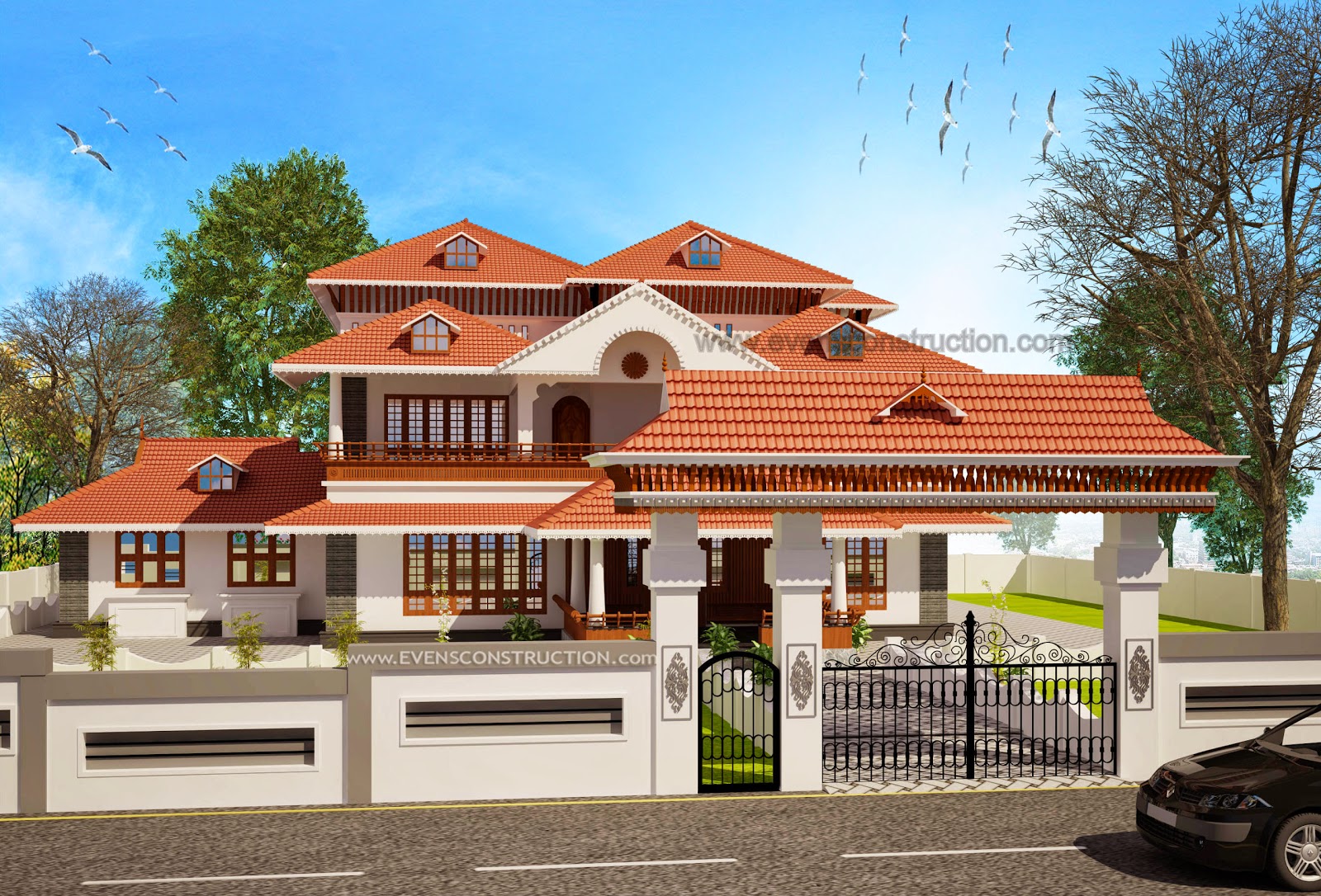 House Boundary Wall Design In Kerala - Design Talk