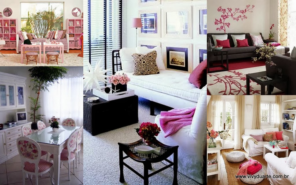 Vivy Duarte: Decorando: Um Toque de Rosa