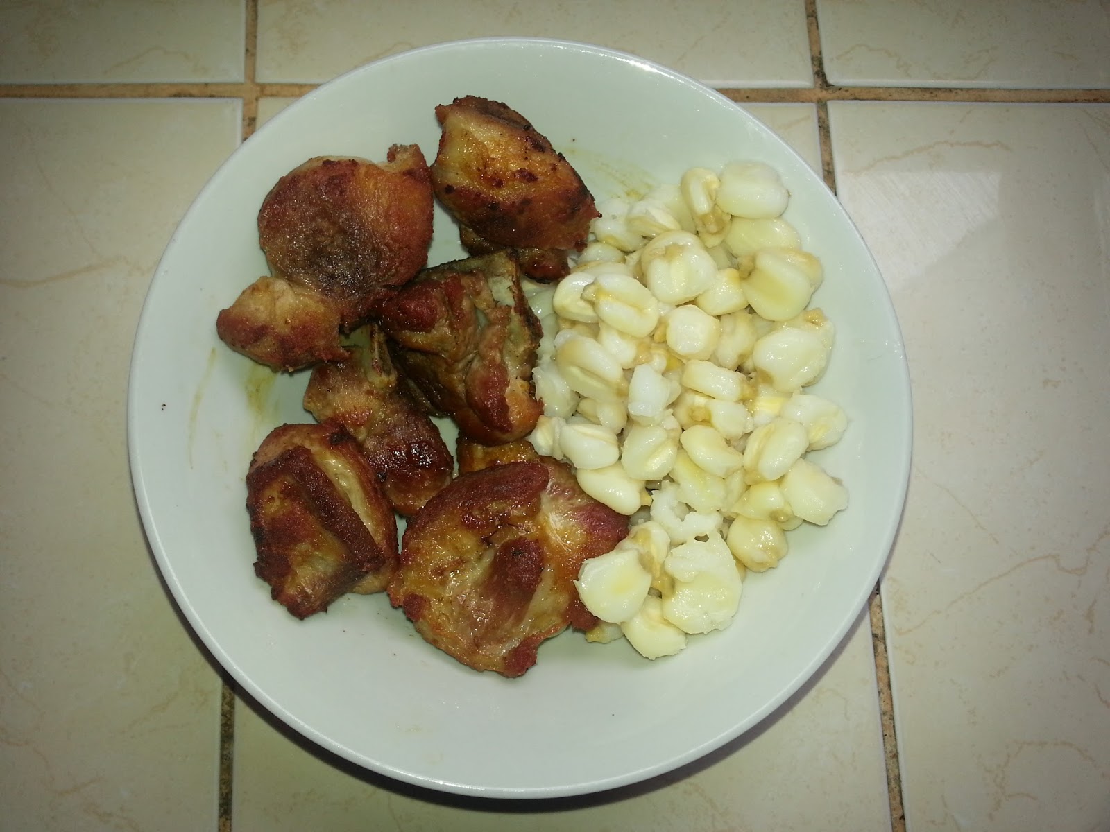 sabor y tradicion cajamarquino: Chicharon con Mote