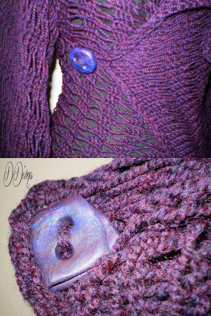 DIVNA'S SWEATERS: Amethyst color of my new handmade sweater
