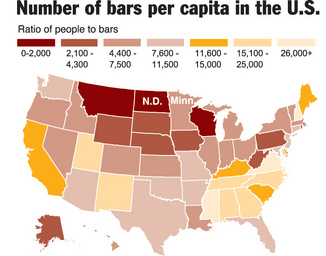Bars Per Capita By State - Joe.My.God.