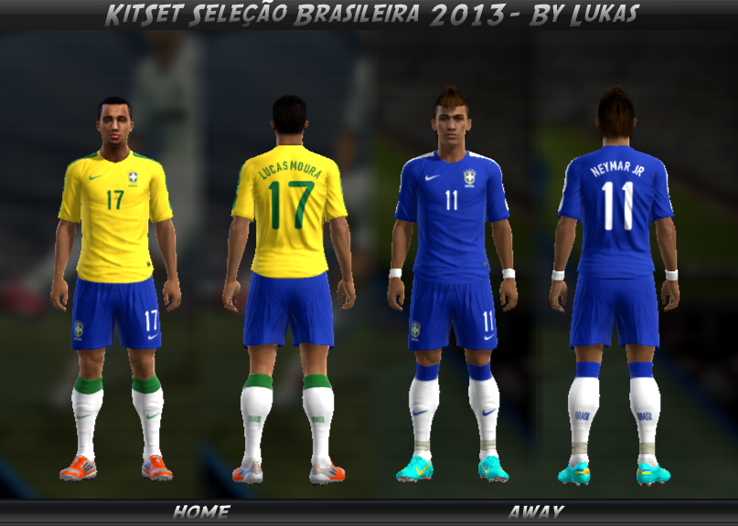 KitSet Brasil "Copa das Confederações 2013" • Pes 2013 ~ Kits By Lukas ...