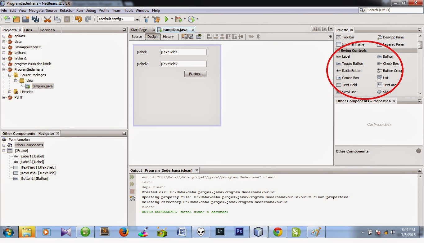 Membuat Program Sederhana Menggunakan NETBEANS | Program Desktop