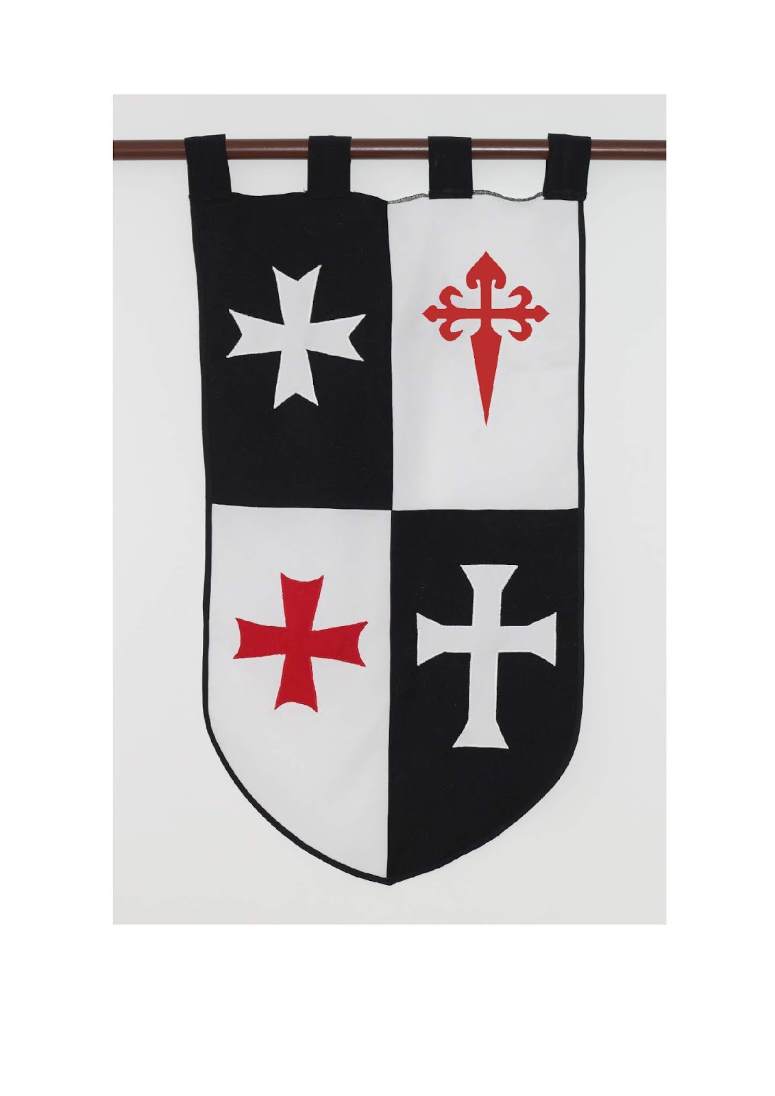 BANDERAS MEDIEVALES: ESTANDARTES TEMPLARIOS
