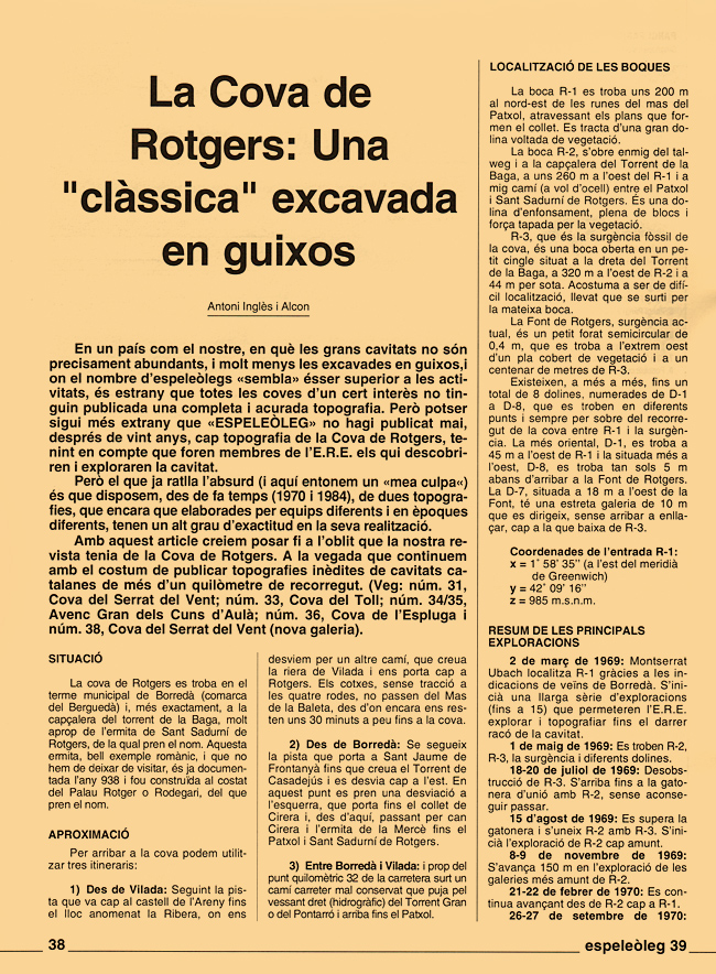 espeleobloc: Cova de Rotgers (2)