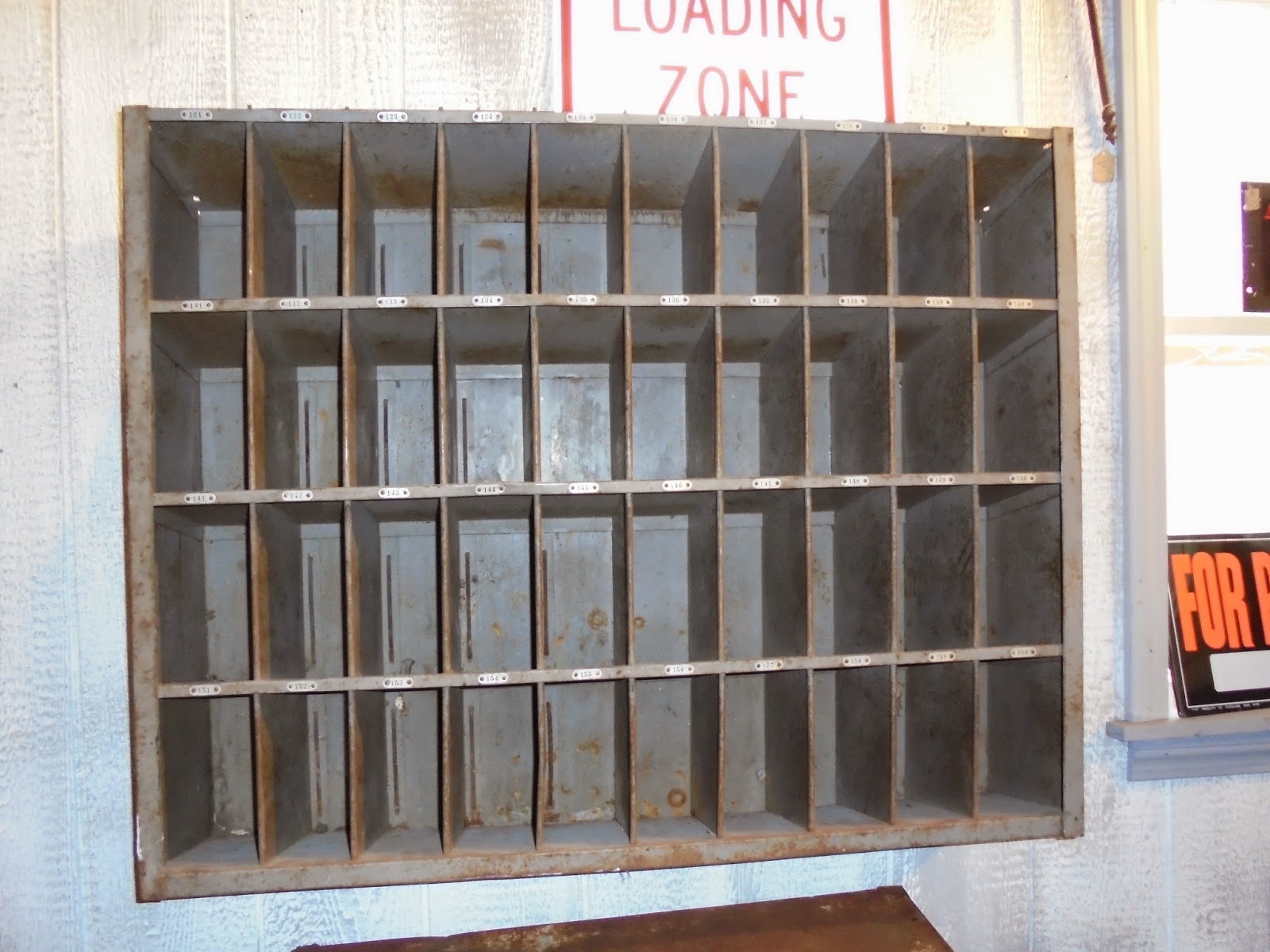 Log Cabin Antiques & Gifts: Wall hanging metal cubbies