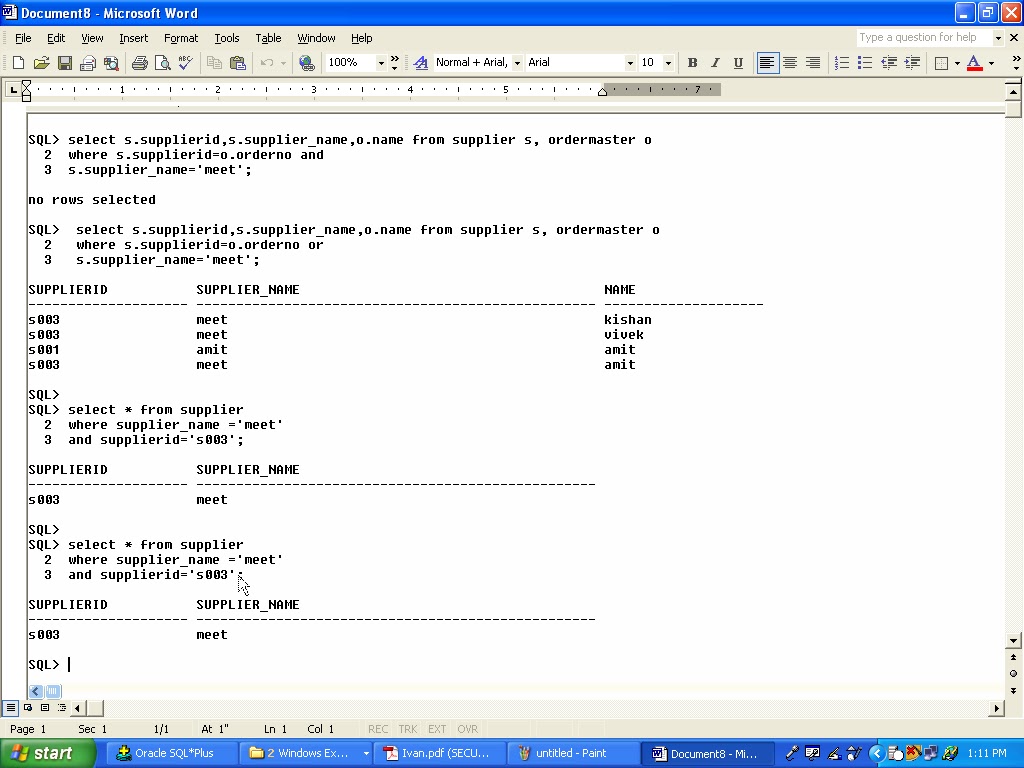 Sql Query Sql Images Dbms Material Sql Query Solution Photo ~ Gtu Material