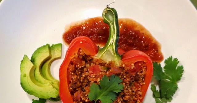 The Veracious Vegan: Garden Vegetable Quinoa Stuffed Peppers