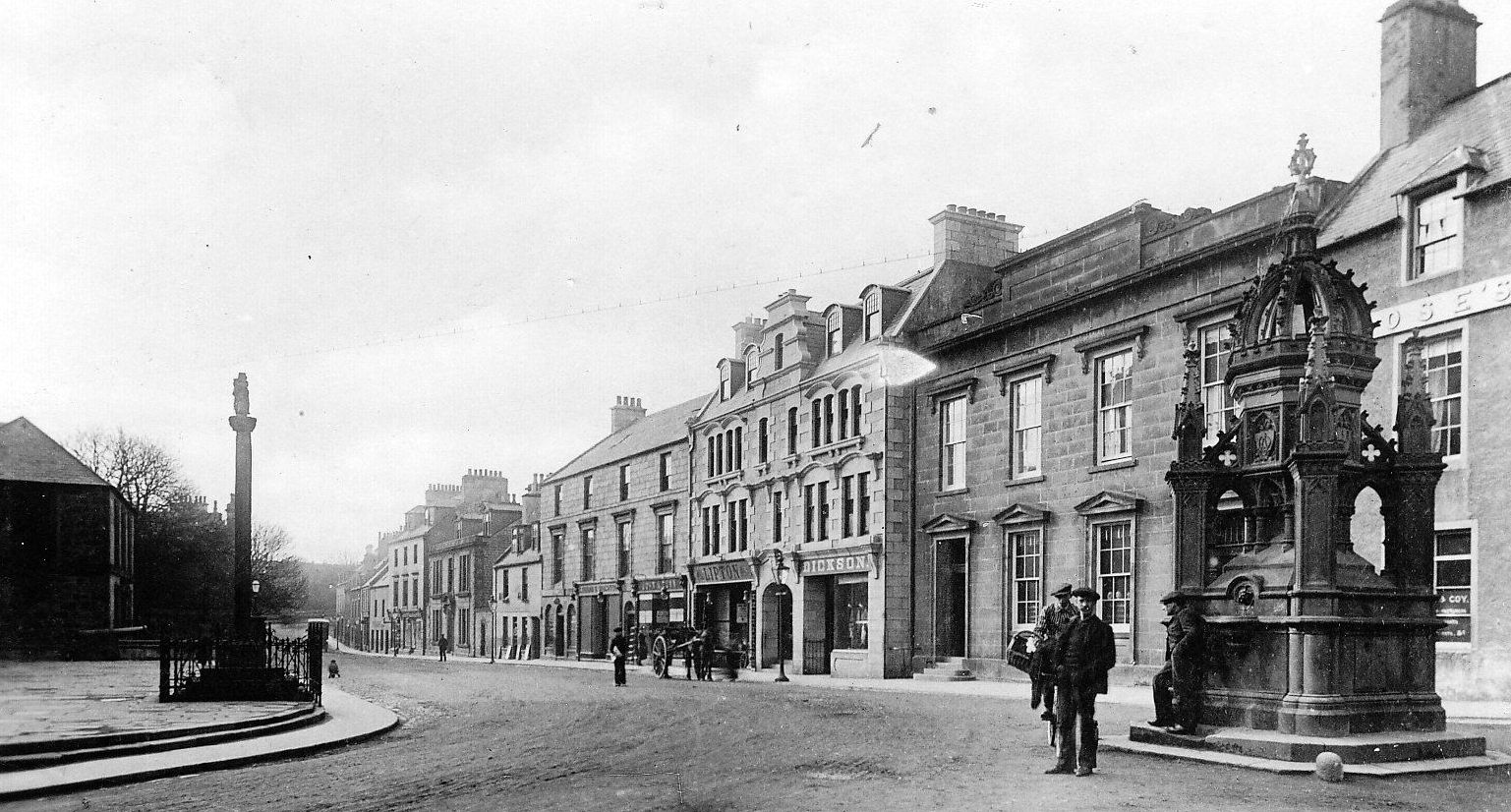 Tour Scotland: Old Photograph Low Street Banff Scotland