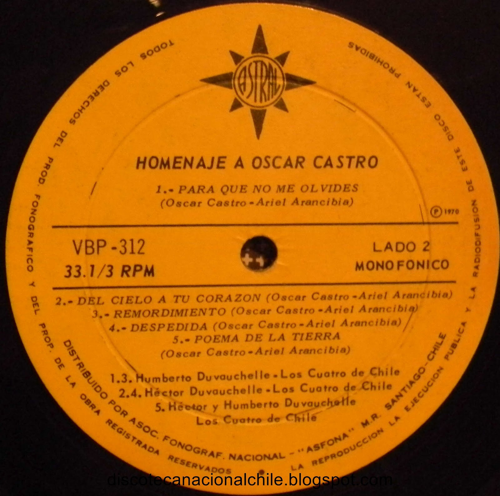 Discoteca Nacional Chile: Los Cuatro de Chile - Hector y Humberto ...