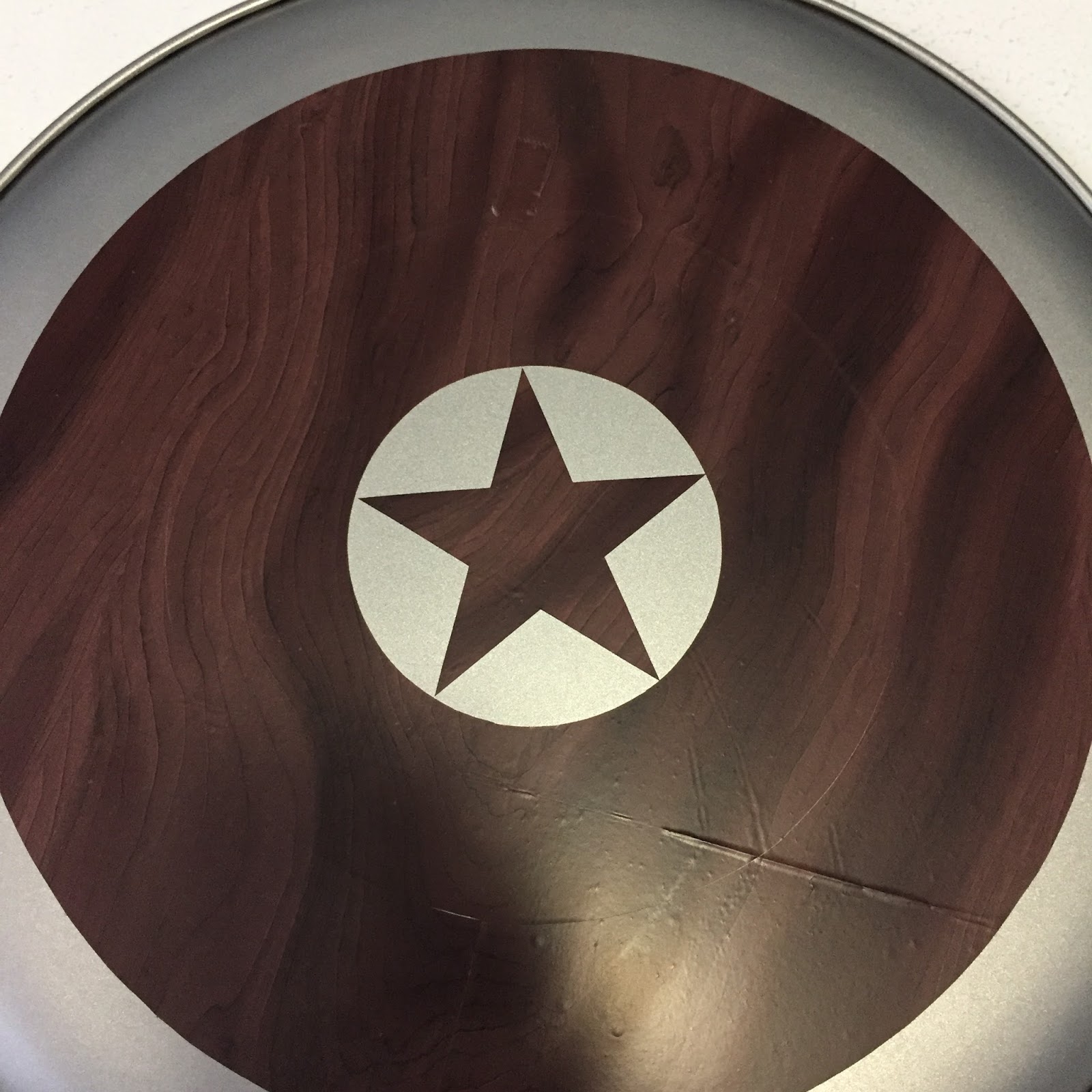 Stick This: DIY Captain America Shield from a Pizza Pan