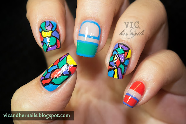 Vic and Her Nails: VicCopycat - Manicurator's Mosaic Nail Art