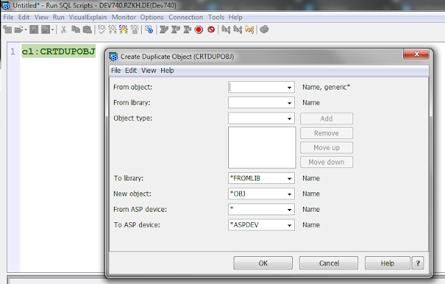 Difference in Run SQL Scripts @ RPGPGM.COM