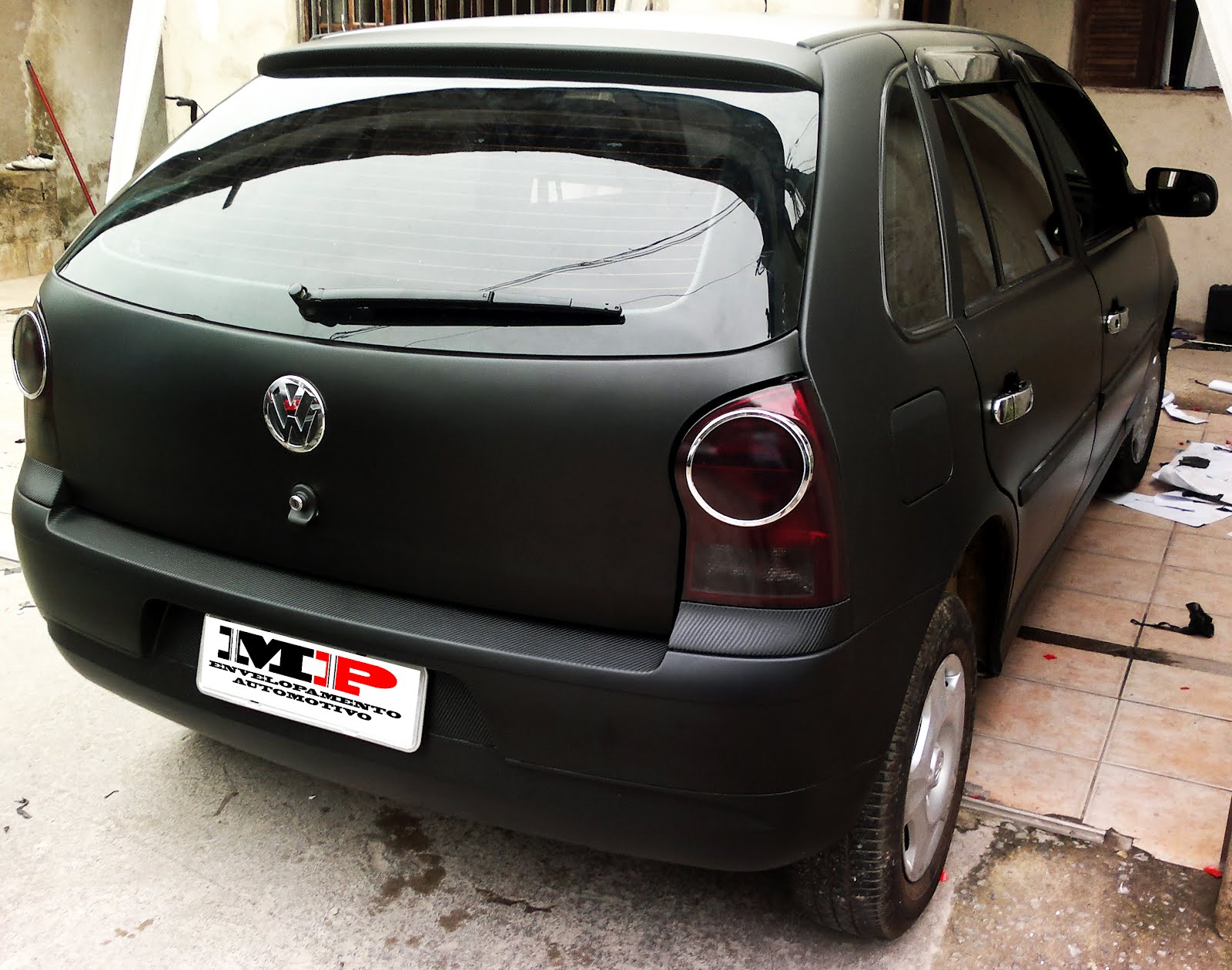 MP Envelopamento Automotivo: Envelopamento Gol G4 - Preto Fosco e Prata ...