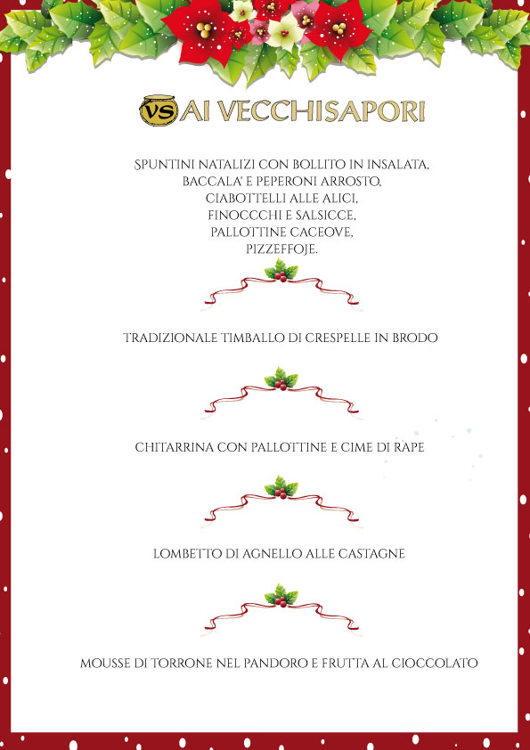 Ristorante AI VECCHI SAPORI: Menu di Natale 2012