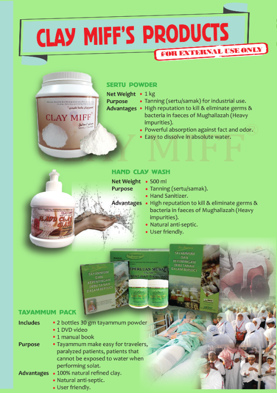 SAMAK SERTU SERVICES - ISLAMIC, HALAL & GENERAL CLEANING: CLAY MIFF ...