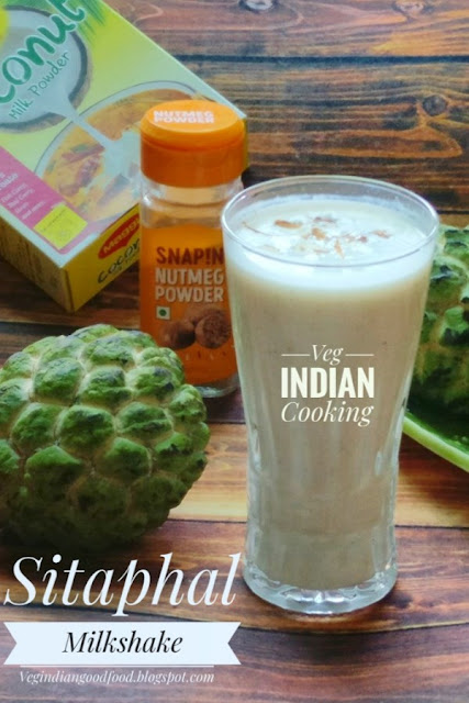 Veg Indian Cooking: Sitaphal Milkshake