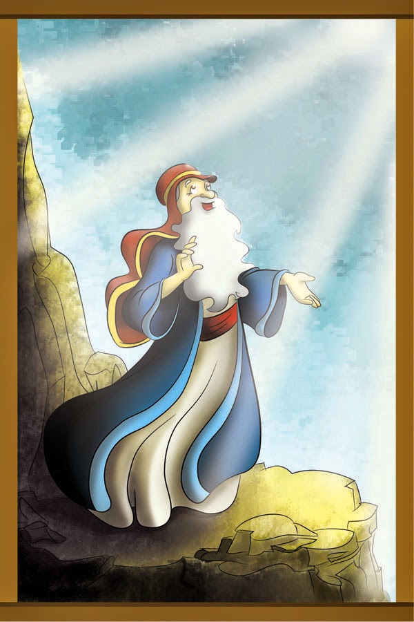 Timmy Art: Moses speaks with God - Poster