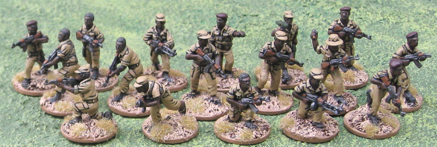 Tim's Miniature Wargaming Blog: More Modern Africans, etc.