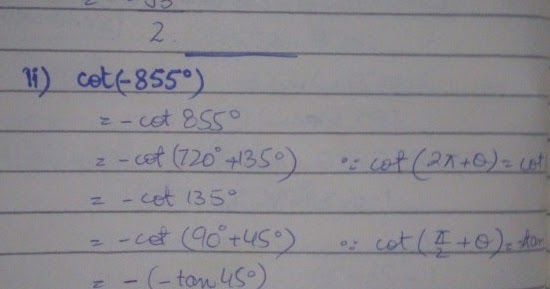 FSc ICS FA Notes Math Part 1 Chapter 10 Trigonometric Identities ...