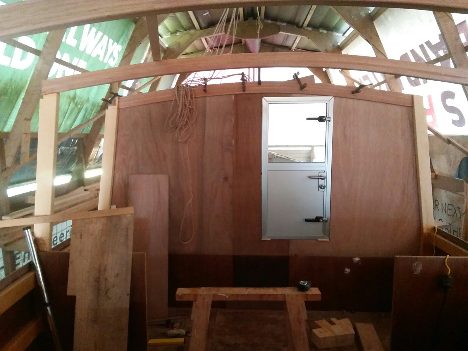 Spindrift: Forward Cabin Bulkhead And Door