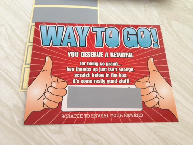 Lights, Camera, Learn: Scratch-off Reward Cards