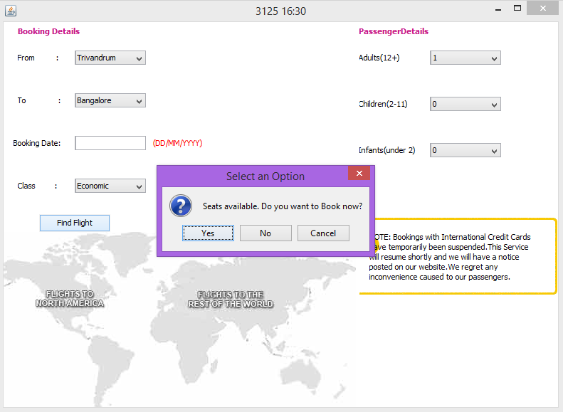 Airline Reservation System Java Airline Reservation System Java