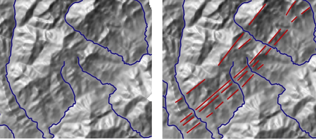 GEOGRAFILIA: Forme de relief citite pe modelul SRTM