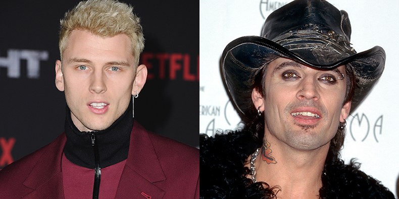 Machine Gun Kelly's look for Motley Crue's Biopic movie "The Dirt"