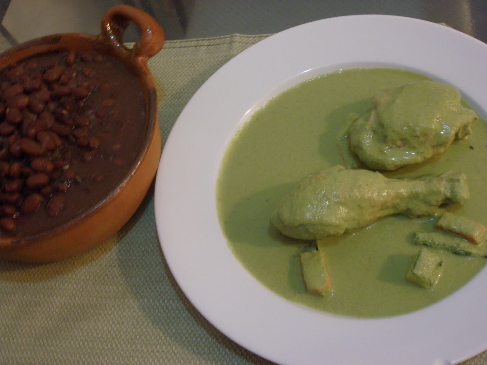 Good Recipe-ing: Pipían or Mole Verde (Pumpkin Seed Sauce) for Chicken
