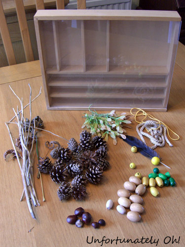 Unfortunately Oh!: Display Case and Assemblage