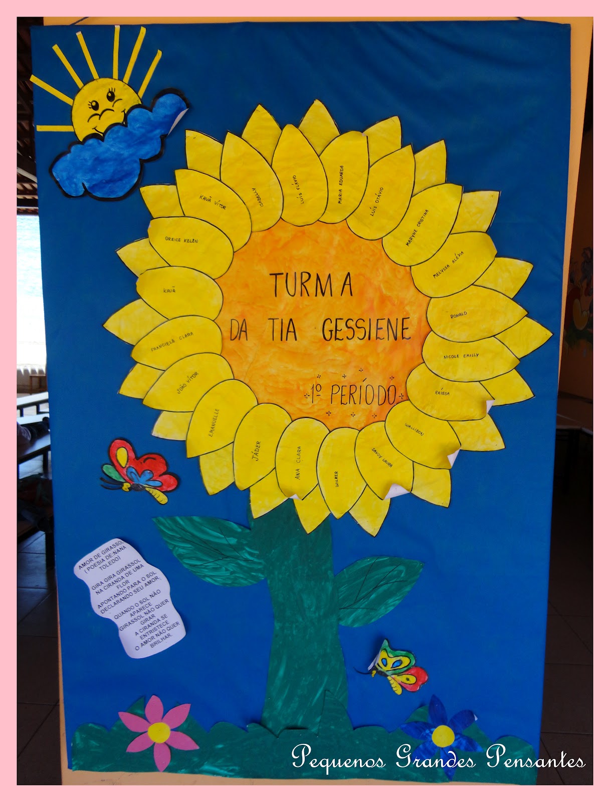 Pequenos Grandes Pensantes.: Murais e apresentações para a primavera!
