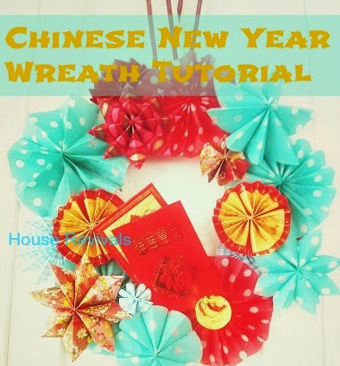Using the papers I found, I made this festive Chinese New Year rosette ...